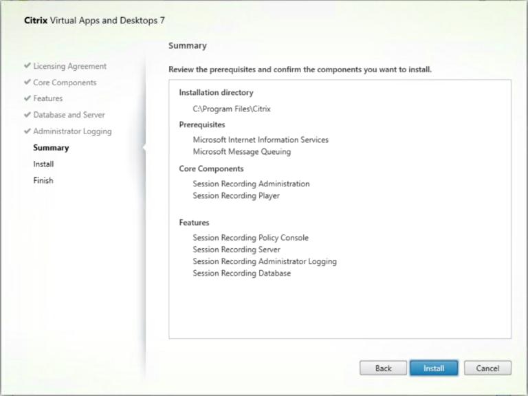 Citrix Session Recording Server Pt.1 Install - ED:IT Forum